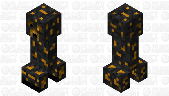 Gold Infected Creeper Minecraft Mob Skin