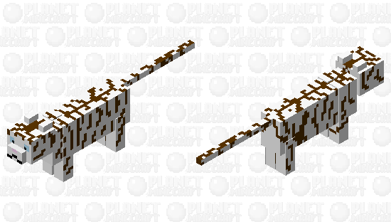 White Tiger Minecraft Mob Skin