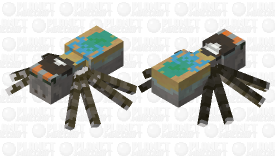 Peacock spider Minecraft Mob Skin