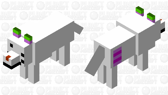 Snow Dog Minecraft Mob Skin