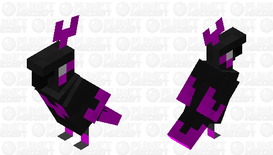 Magenta Parrot Minecraft Mob Skin