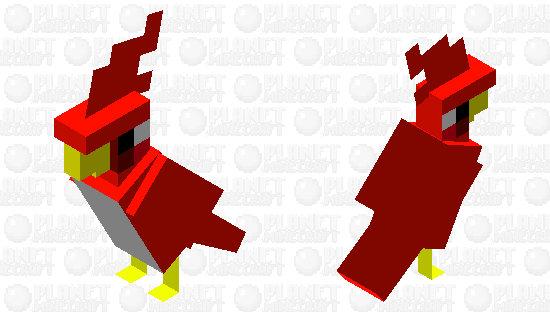 Sonic Red Flicky Minecraft Mob Skin