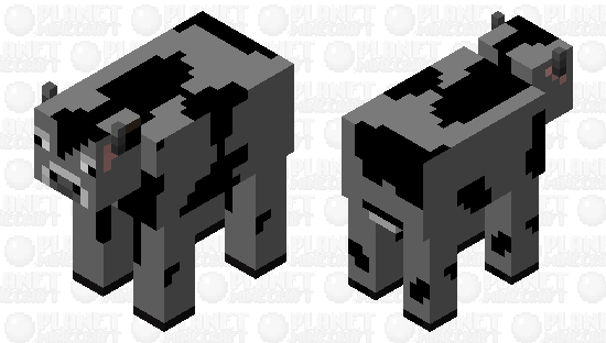 Cobblestone Cow Minecraft Mob Skin