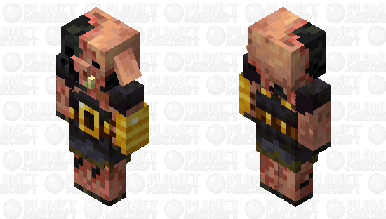 The Zombie Piglin Brute Minecraft Mob Skin