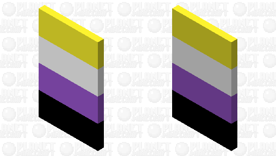 Non-Binary pride Minecraft Mob Skin