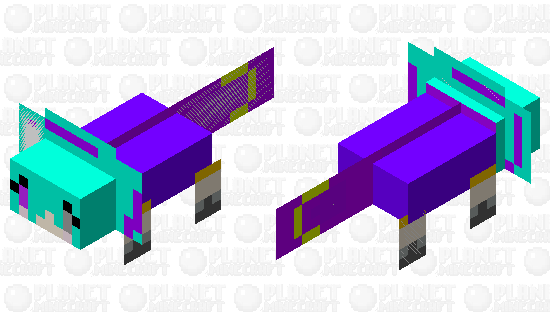 lunar axo Minecraft Mob Skin