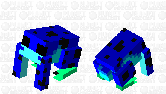 Frog2 (Poison frog, blue) Minecraft Mob Skin