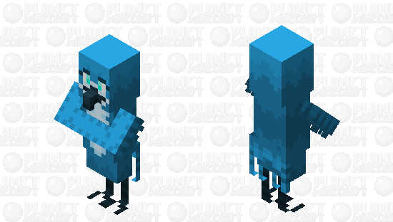 Blue Bird (𝗙𝘂𝗿-𝗰𝗮𝗹𝘆𝗽𝘀𝗲) Minecraft Mob Skin