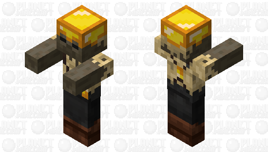 Zombie Husk Miner / remade Minecraft Mob Skin