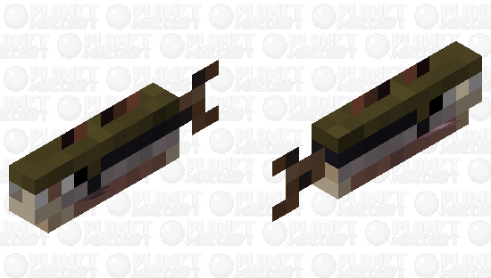 Alligator Gar With Cod fish base Minecraft Mob Skin