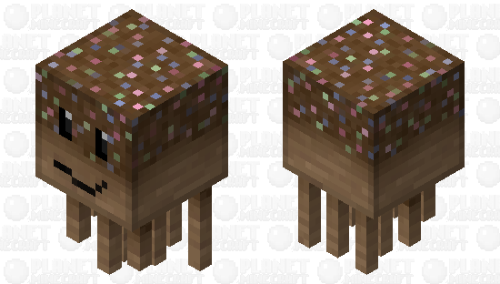 Chocolate ghast Minecraft Mob Skin