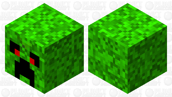 red eyed creeper slime Minecraft Mob Skin