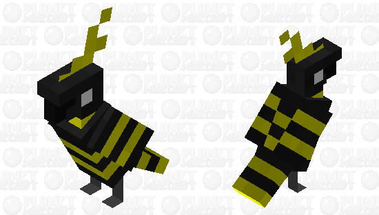 Yellow Parrot Minecraft Mob Skin