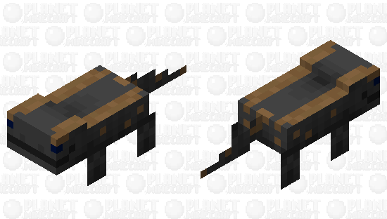 salamander / Black and Brown / my version Minecraft Mob Skin