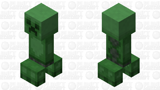 Creeper Redesign Minecraft Mob Skin