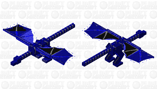 Ultra powered blue eyes phantom Minecraft Mob Skin