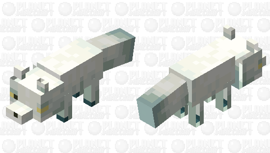 snow fox Minecraft Mob Skin