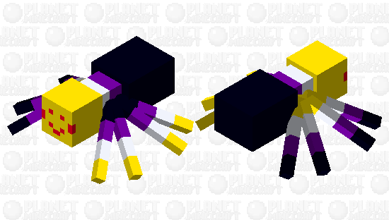 non-binary spider Minecraft Mob Skin