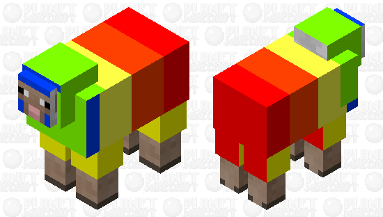 Better rainbow sheep Minecraft Mob Skin