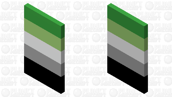Aromantic pride Minecraft Mob Skin