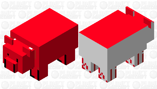 Red/black panda Minecraft Mob Skin