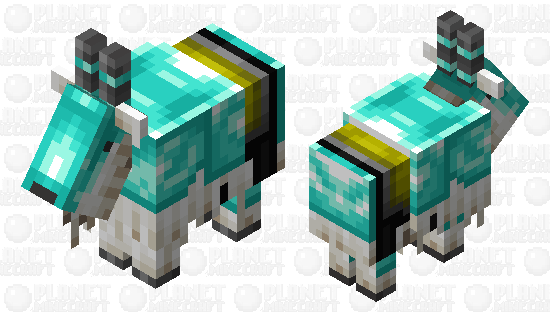 Diamond Armored Goat Minecraft Mob Skin