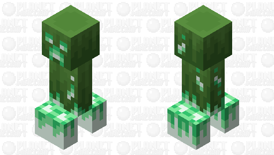 New Creeper (Charger) (Remade) Minecraft Mob Skin