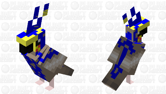 calopsita azul Minecraft Mob Skin