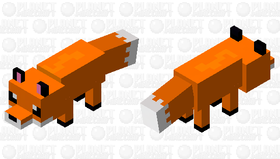 Baby Red Fox Minecraft Mob Skin