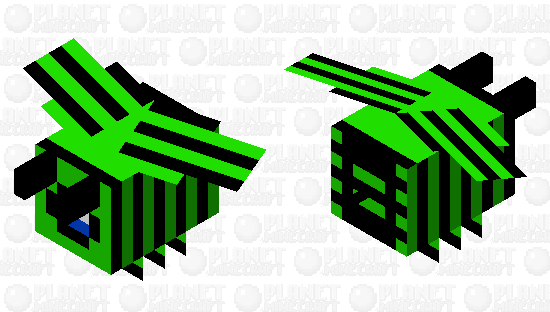 among us lime bee Minecraft Mob Skin