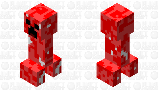 The ruby creeper Minecraft Mob Skin