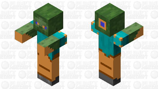 Copper zombie Minecraft Mob Skin