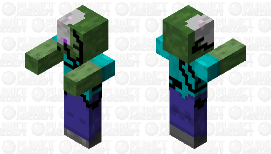 Ender Zombie Minecraft Mob Skin