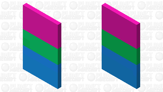 Polysexual flag Minecraft Mob Skin