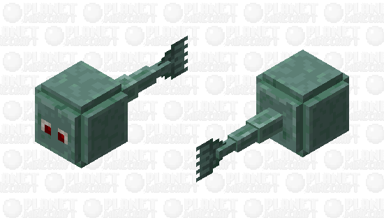 Just a non-hostile guardian with Two eyes Minecraft Mob Skin