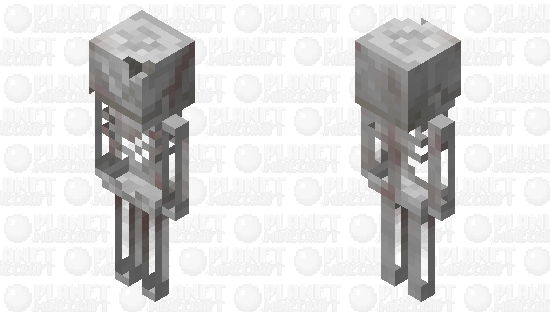 Better Vanilla Skeleton Minecraft Mob Skin