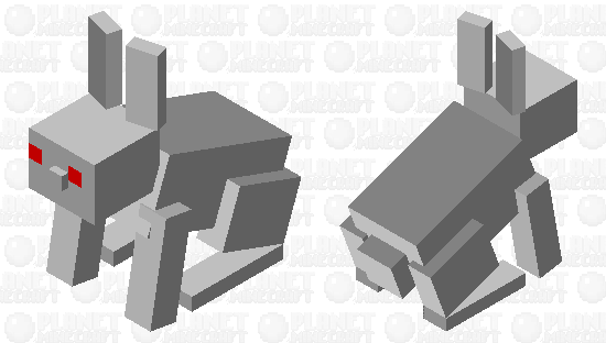 Evil bunny Minecraft Mob Skin