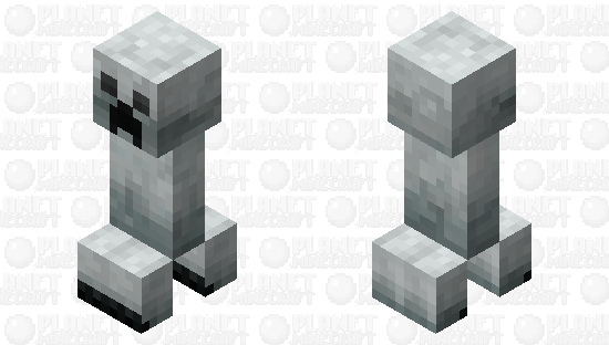 Snowy Creeper Minecraft Mob Skin