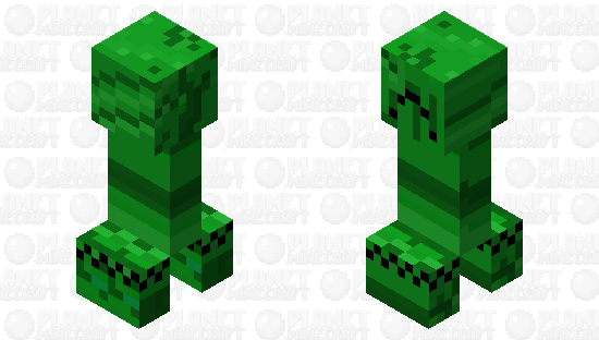 weird creeper Minecraft Mob Skin