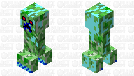 Charged Creeper Aww Man Minecraft Mob Skin