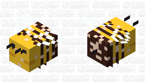 Buzzy Bees (Version 8 (with Pollen) - Official) Minecraft Mob Skin