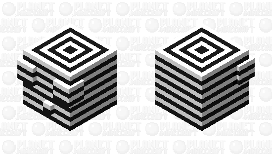 Black and White Striped Slime Minecraft Mob Skin