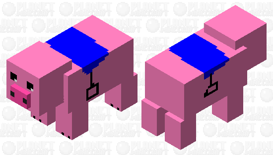 cute bubble gum pig Minecraft Mob Skin