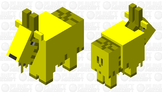 Golden Goat Minecraft Mob Skin
