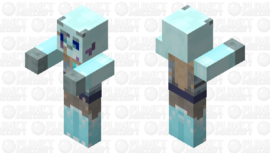 Frozen Saber tooth tiger or Lego Chima's Sir Fangar Minecraft Mob Skin