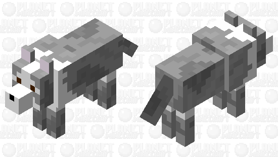 Border Collie Blue Merle ( remake ) Minecraft Mob Skin