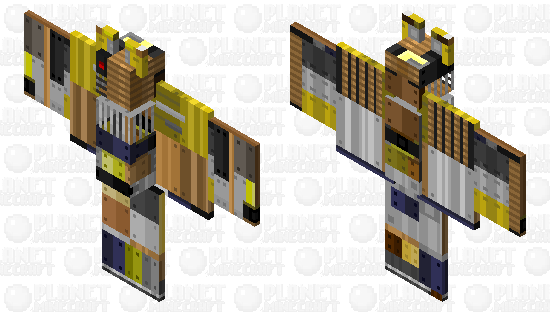 Scrap Metal Mecha Bat Minecraft Mob Skin