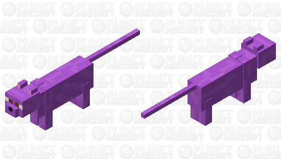 purple cat Minecraft Mob Skin