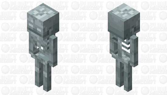 stray or ice skeleton Minecraft Mob Skin