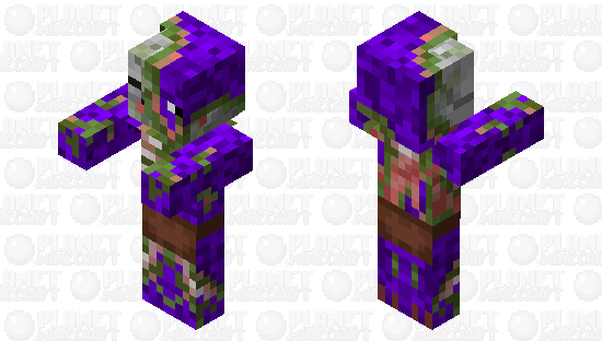 Ender Zombie Minecraft Mob Skin